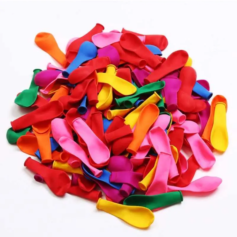 500-Piece Multicolor Latex Balloons for Summer Fun - Thickened, Durable ...