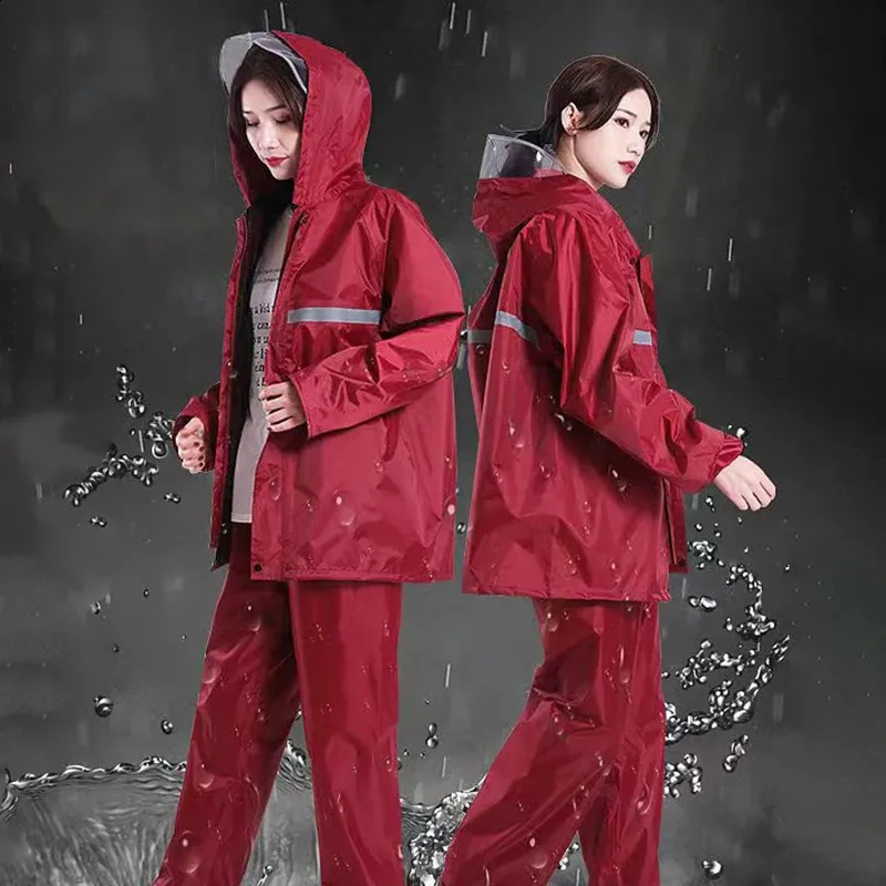 DHgate.com:Waterproof Motorcycle Raincoat with Reflective Details for ...