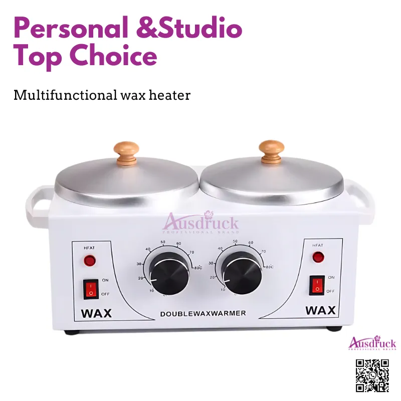 Double Wax Warmer: Paraffin Skin Care Spa Machine Professional Dual Pot ...