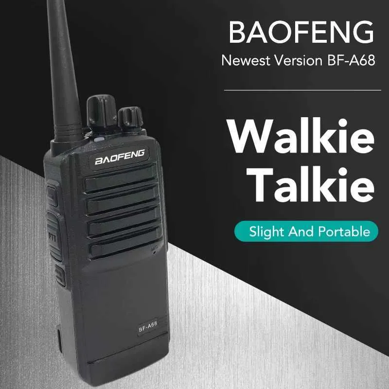 Baofeng 10W Handy Walkie Talkie Ham Radio BF-A68 UHF Dual Band 400-470 ...