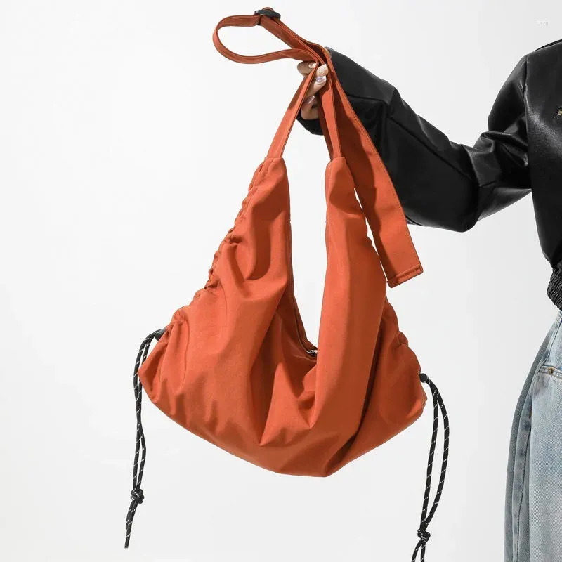 Large Capacity Drawstring Crossbody Bag - Casual Canvas Backpack for ...