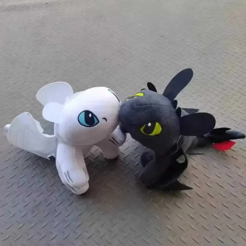 20cm Plush Dragon Toy Toothless Kawaii White Black... From Innovation ...