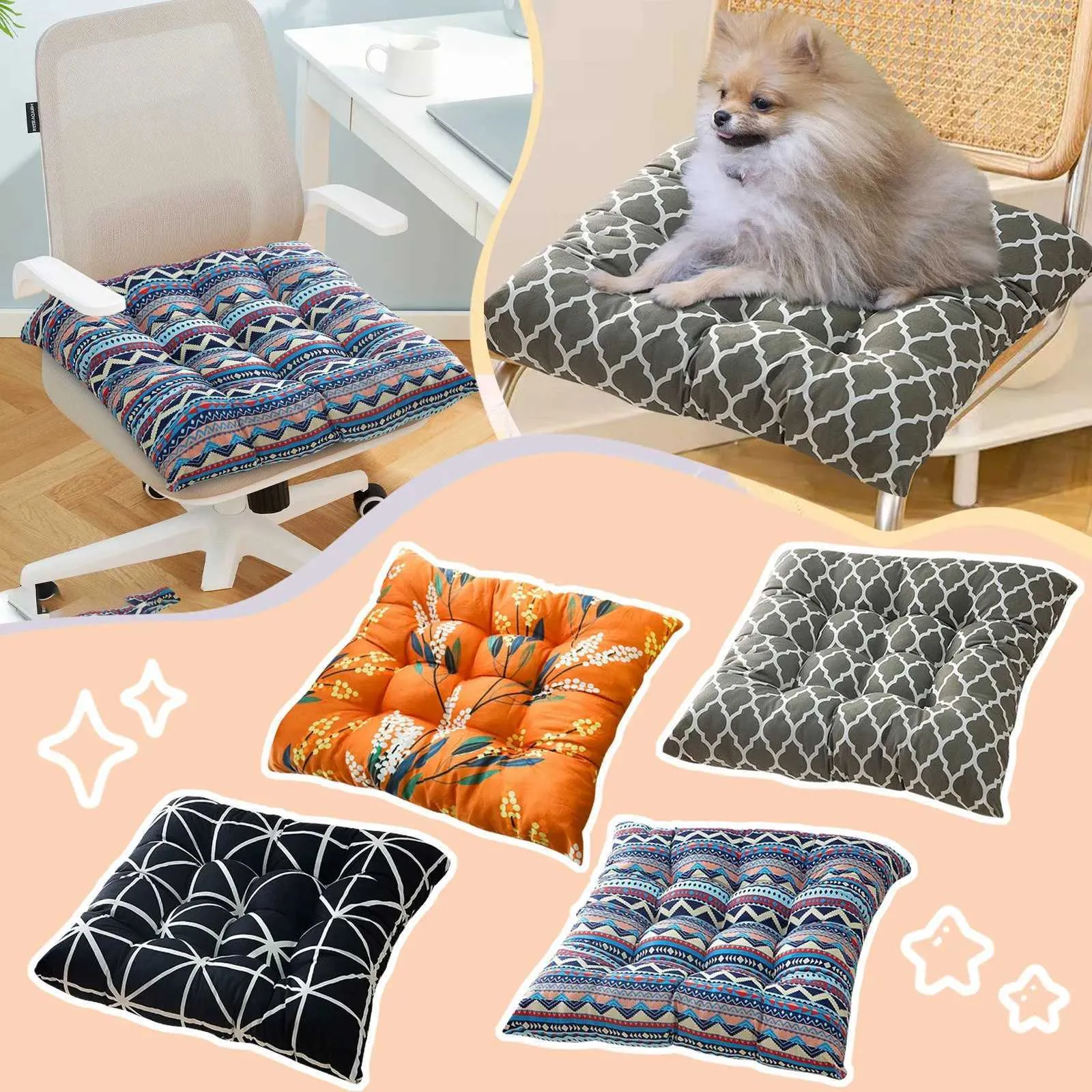 Premium Outdoor Chair Cushions - 24x24 - Perfect for Rattan Garden ...