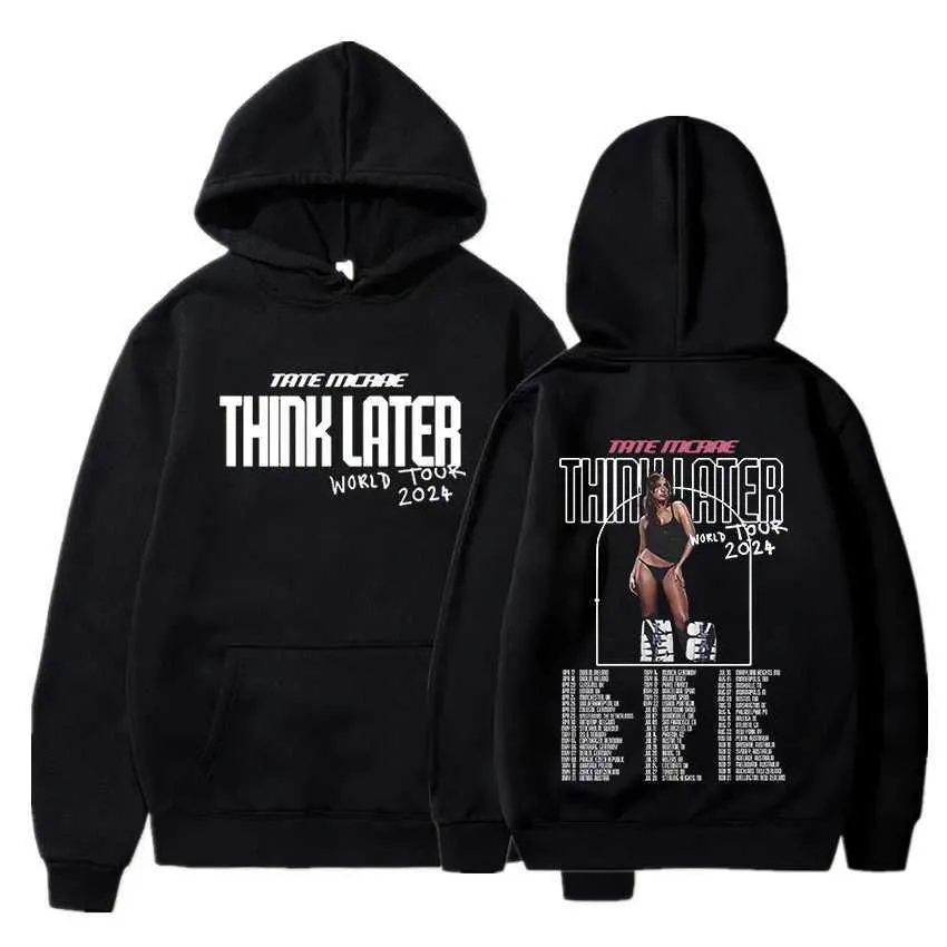 Tate Mcraes Think Later World Tour 2024 Hoodie Vintage Harajuku Halloween Sweatshirts With ...