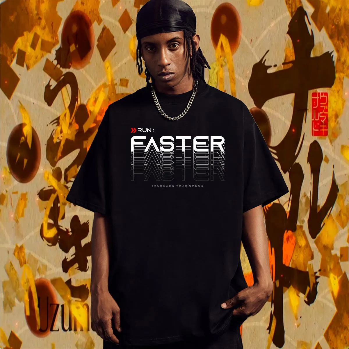 230g 100% Cotton Men's Anime Print T-Shirt | Breathable, Short-Sleeve ...