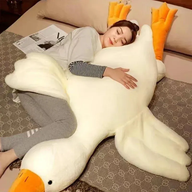 501 30cm White Goose Plush Doll Soft Seat Cushion Pillow For Sofa And ...