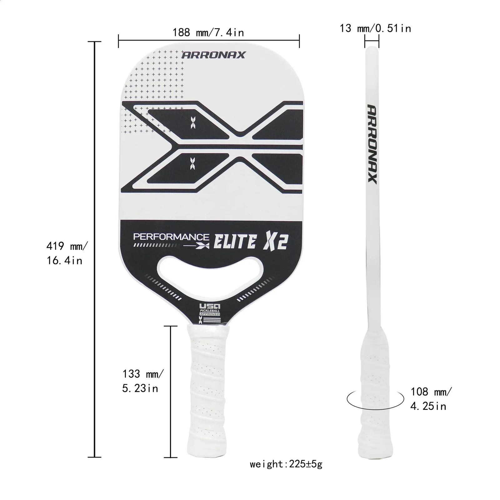 Premium Pickleball Paddle Set - Lightweight Honeycomb Core, Carbon ...