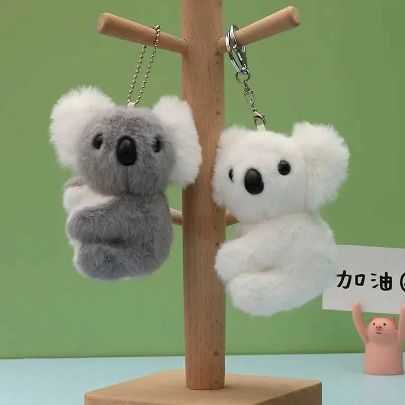 Cute Koala Plush Keychain - Soft Stuffed Animal Toy, Bag Pendant Charm ...