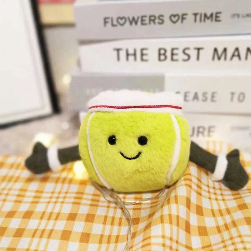 Simulation Tennis Ball Plush Toy 60-69cm Foam Rubber Filled Soft Plush ...