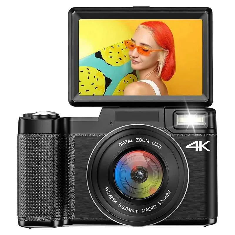 4K Vlogging Camera with Flip Screen - 48MP Autofocus Digital Camera for ...