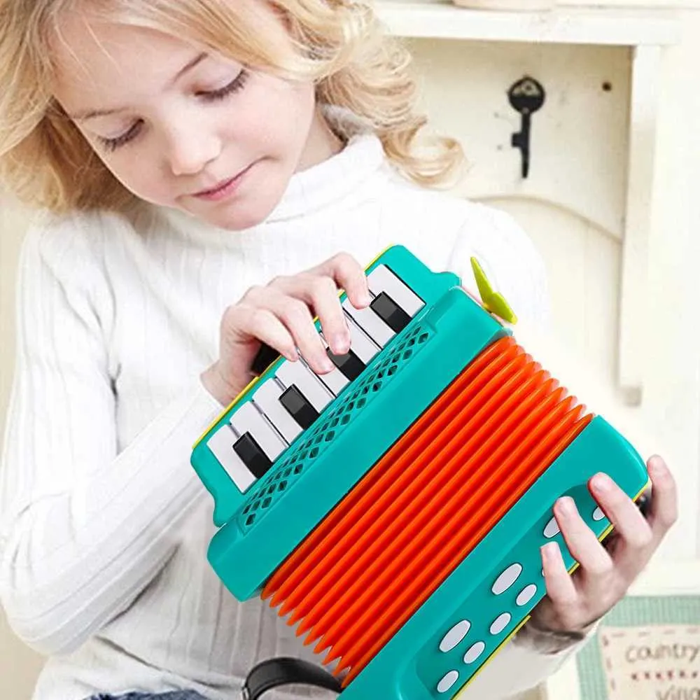 Kids Accordion: 10 Keys 8 Bass, Beginner Musical Instrument Toy - Fun ...