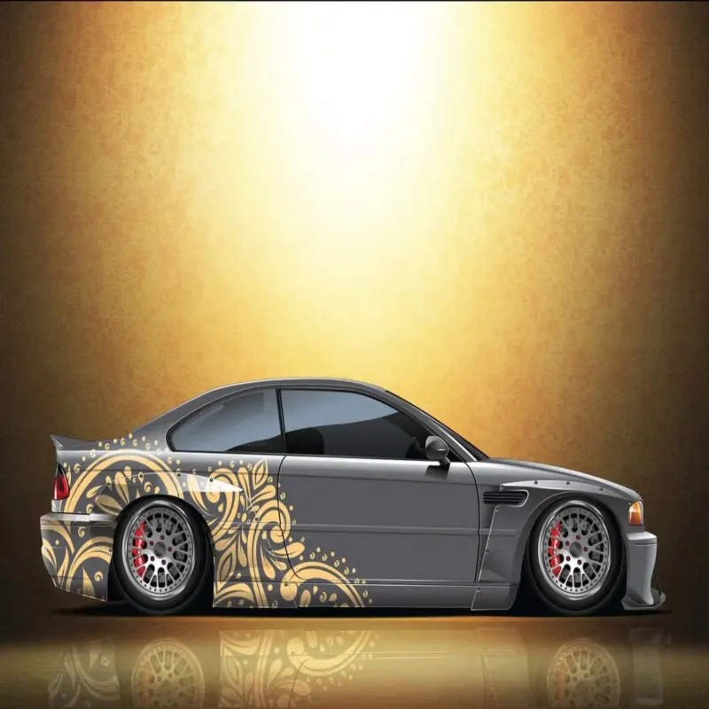 Custom Tatau Wrap Design For Cool Side Vinyl Graphics For Cars From ...