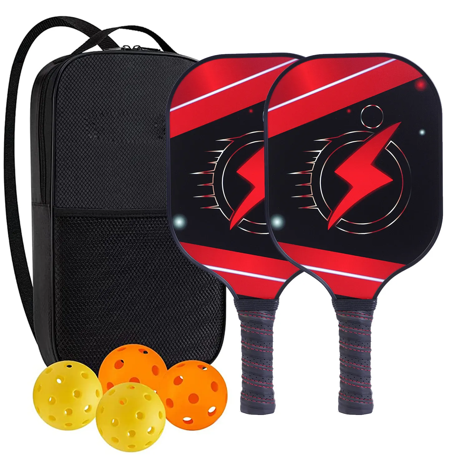 9965 Fiberglass Pickleball Paddle Set High Performance Outdoor Paddle ...