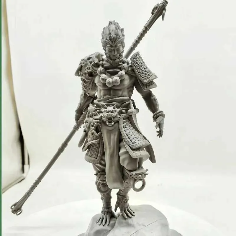 Black Myth Wukong 3D Printed Game Character Model Handcrafted Desktop ...