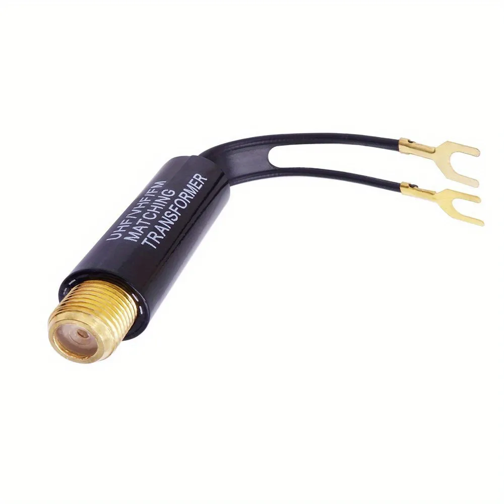 Antenna Matching Transformer Converter Adapter: UHF/VHF/FM F Cable 75 ...