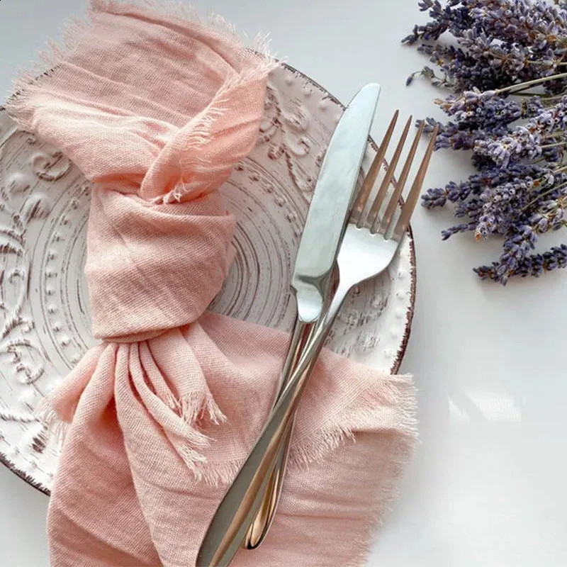 Ivory Cloth Napkins 2-Piece Set: Premium Gauze Tea Towels, Perfect for ...