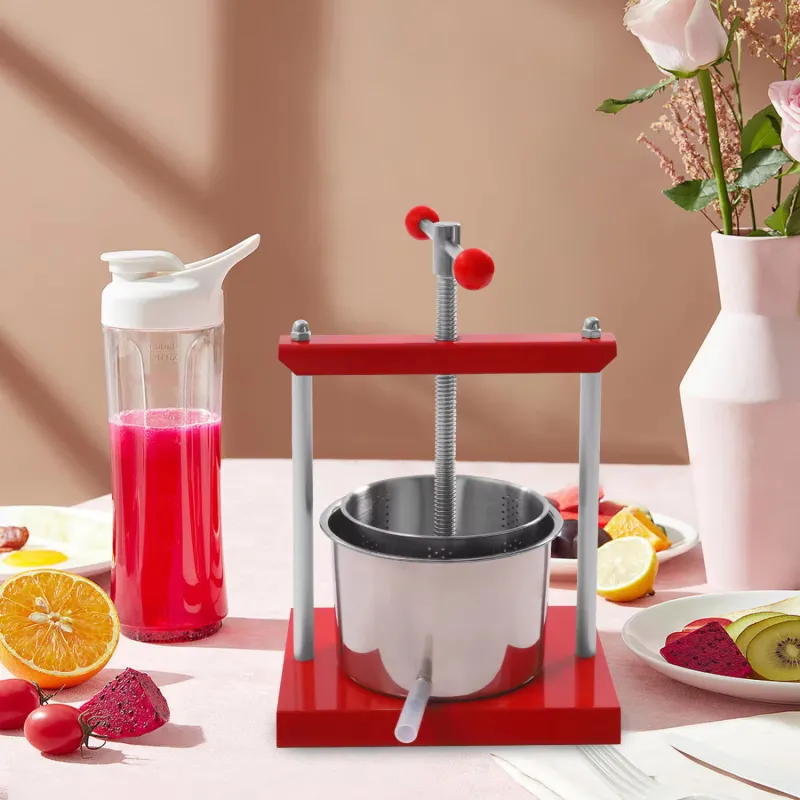 8 Gallon Stainless Steel Fruit & Wine Press - Manual Cheese, Herb ...