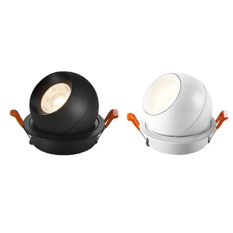 360° Rotatable Dimmable Recessed LED Downlight - 7W/12W, Adjustable ...