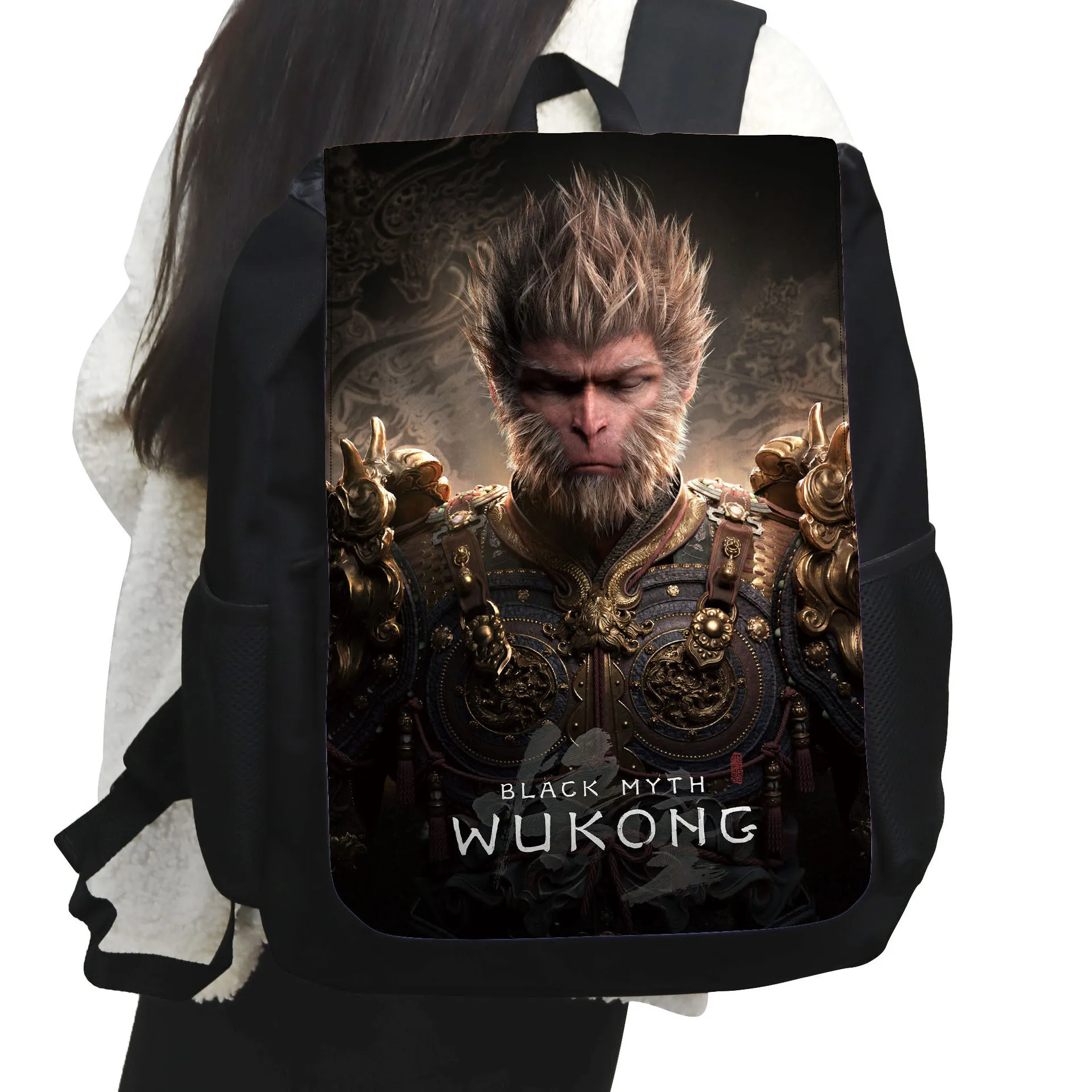 Black Myth Wukong 3A Game Backpack Large Capacity, Outdoor Printed, Sun ...