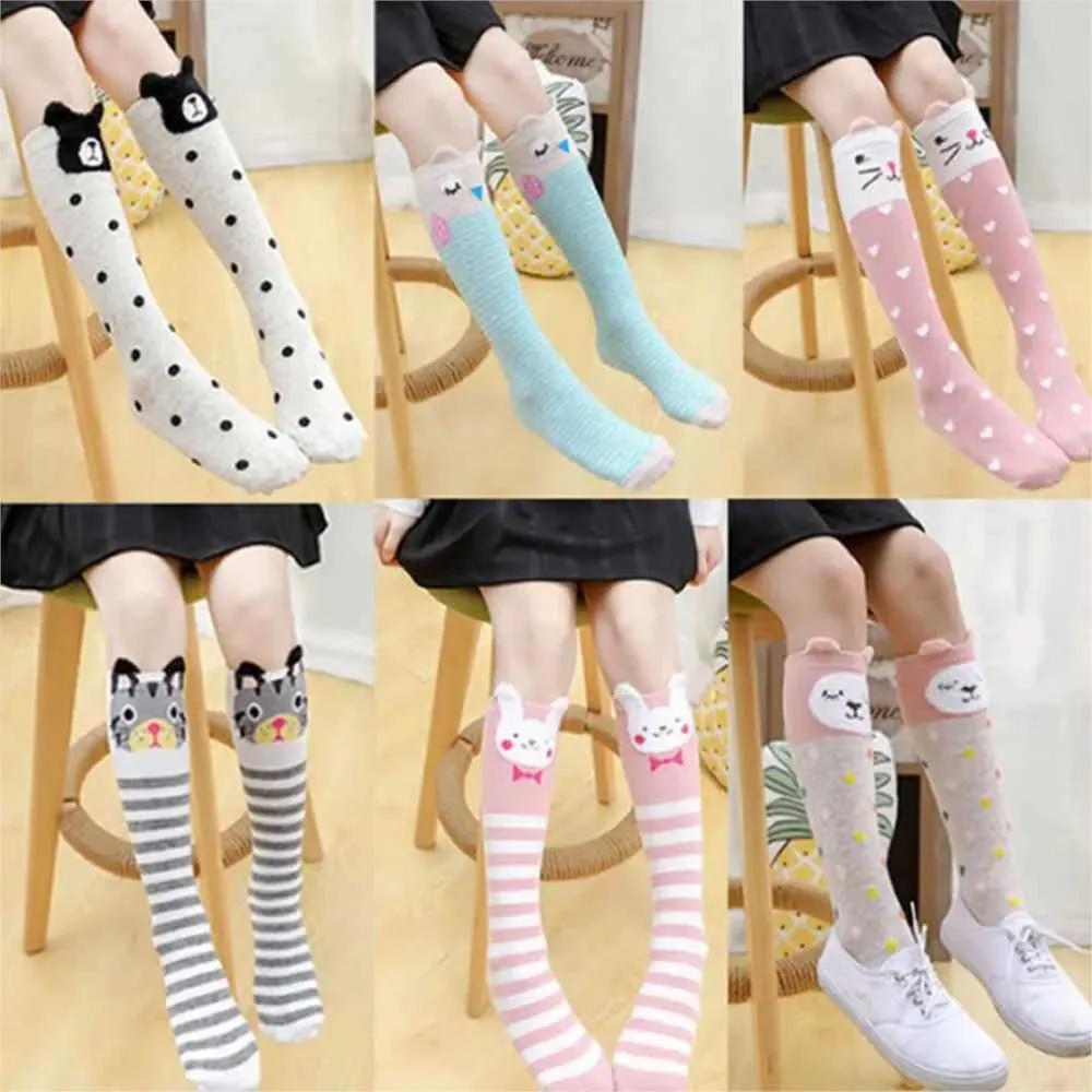 Y240823 Kids Cotton Knee High Socks Cartoon Owl &... From Time_brocade1 ...