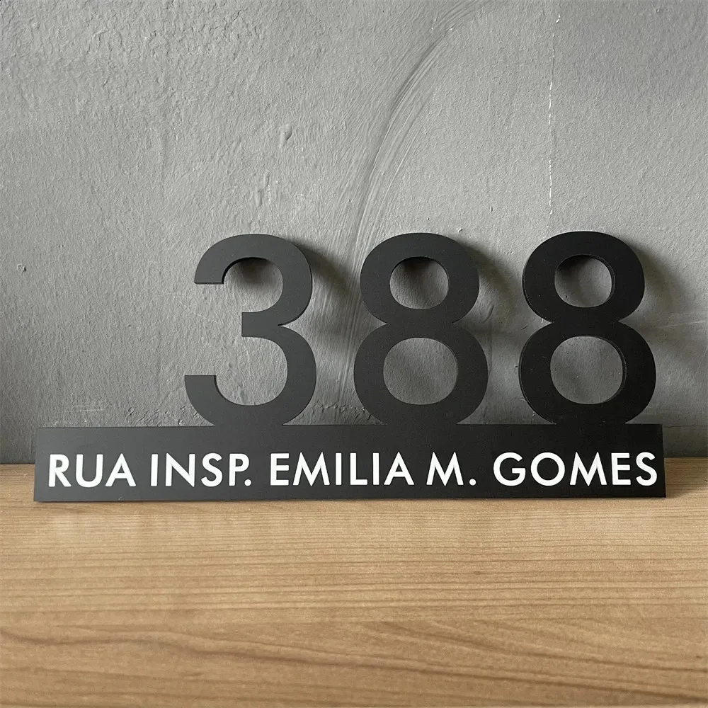Address Plate For House Custom Acrylic Door Number Plaque, Outdoor ...