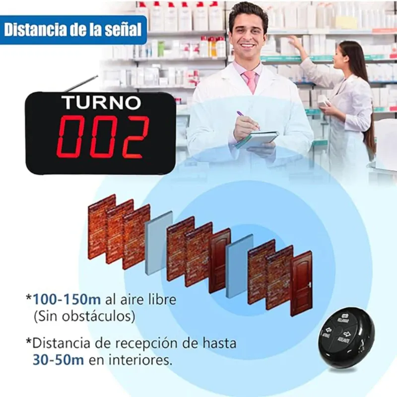 DHgate.com:Wireless Queue Management System - Take a Number Display, 2 ...