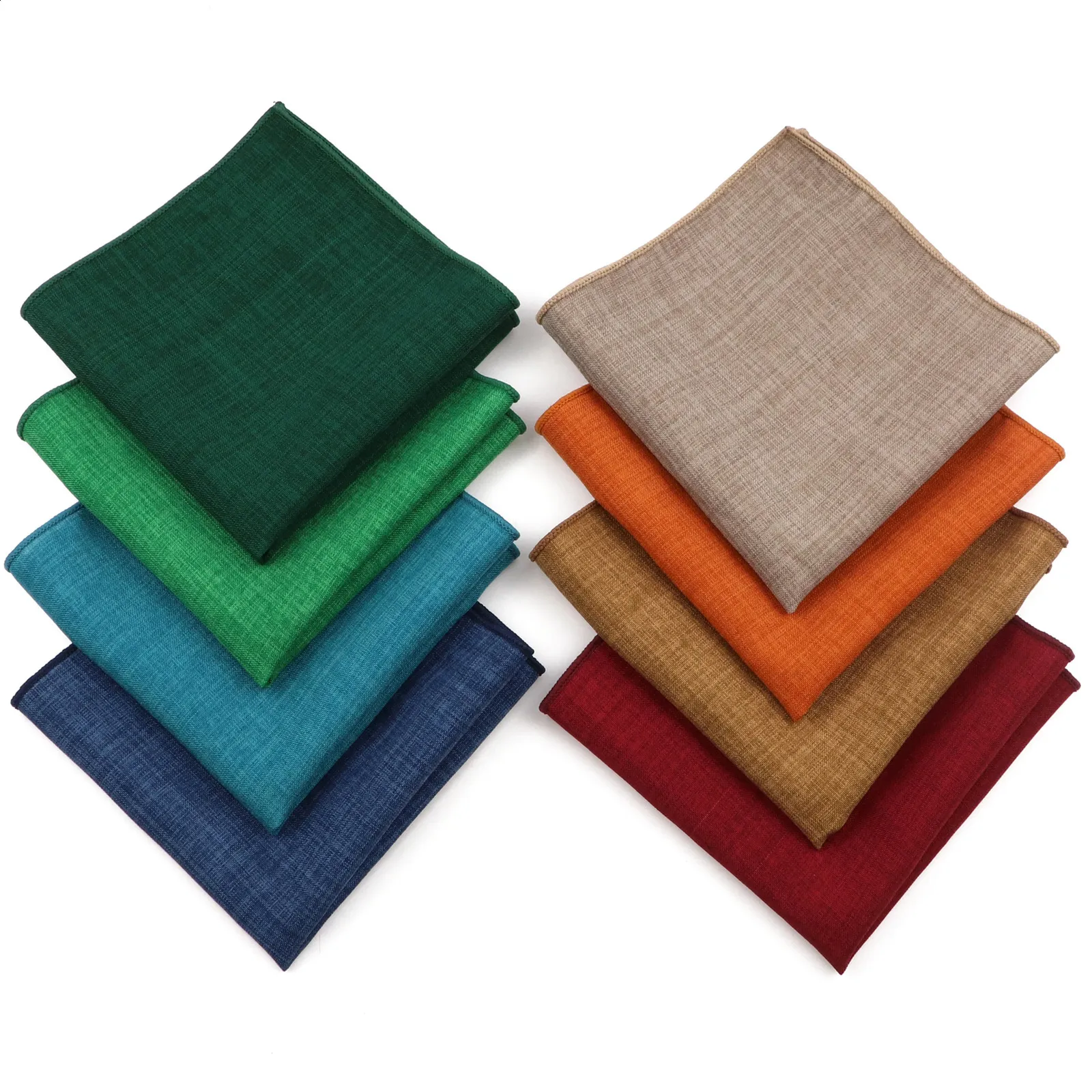 Premium Soft Touch Mens Handkerchiefs Cotton - Solid Colors Pocket ...