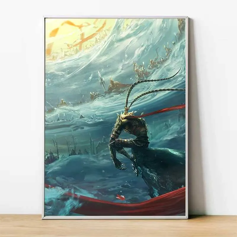 Black Myth Wukong Game Poster Decorative Prints Wall Painting Aesthetic ...
