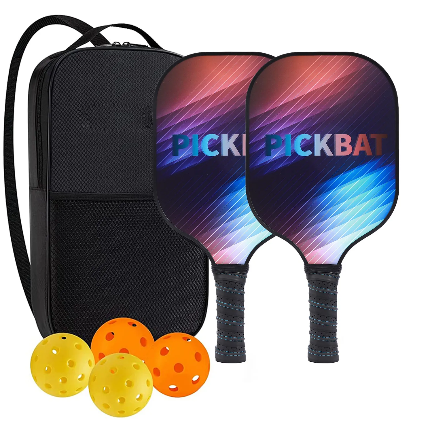 9953 Fiberglass Pickleball Paddle Set High Performance Paddles For ...
