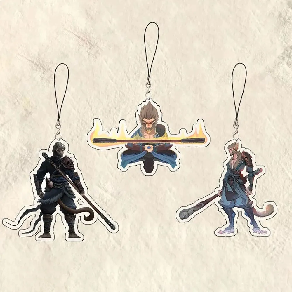 Black Myth Wukong Monkey Fist Keychain For Bags Phone School Bag ...