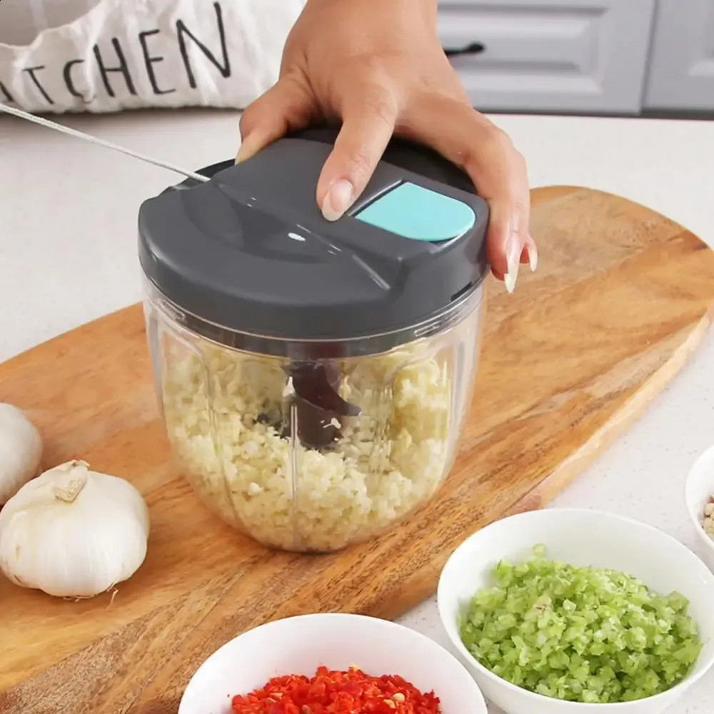 Powerful Hand Powered Meat Grinder & Food Chopper - Mincer, Mixer ...