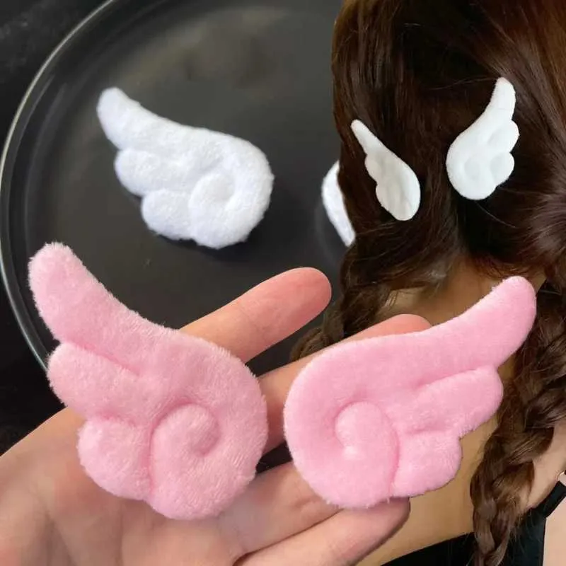 2 Cute Angel Wing Plush Childrens Hair Clip... From Innovation_workshop ...