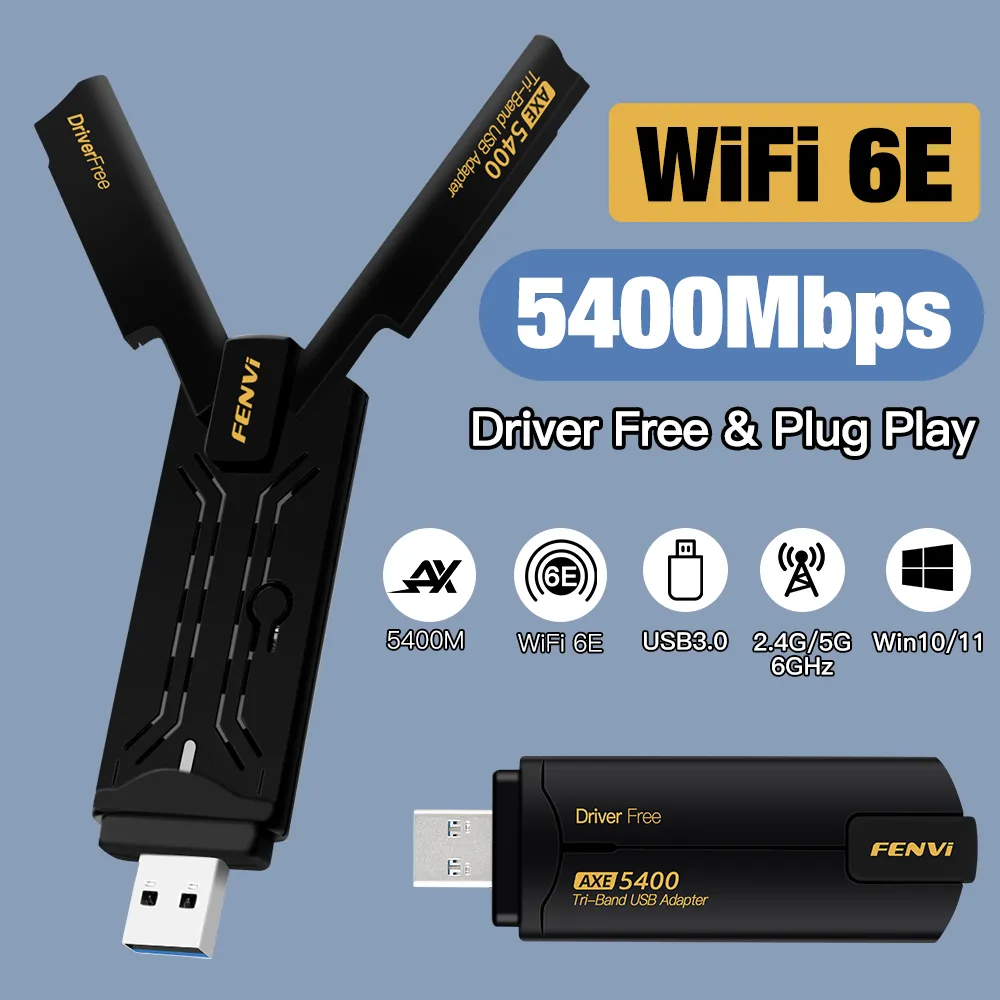 5GHz USB WiFi Adapter Fenvi AX5400 Tri Band Wi Fi Dongle Mit Hoher Gewinnantenne Von 17,54 ...