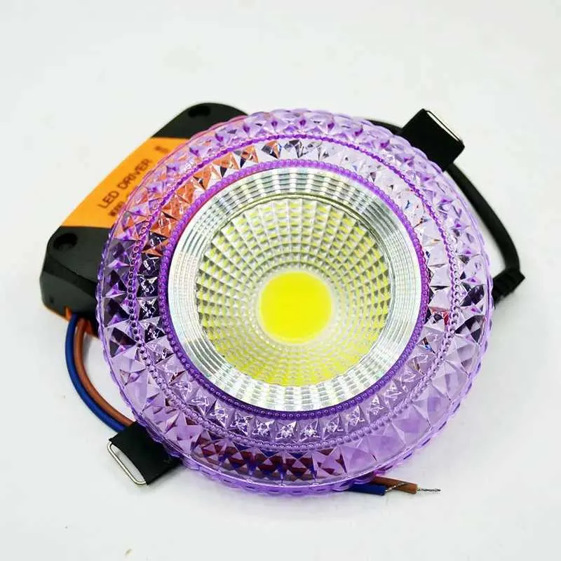 Rainbow RGB LED flickering led downlight Christmas...