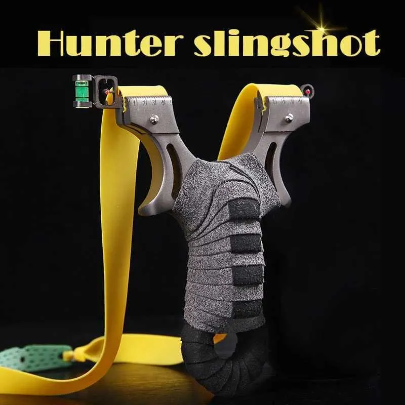 Stainless Steel Hunting Slingshot High Precision Outdoor Shooting ...