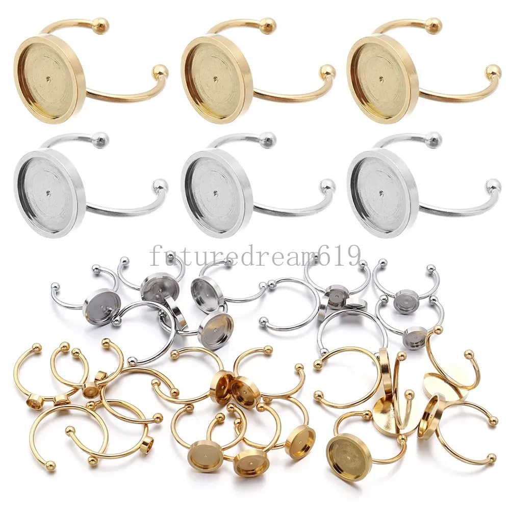 Stainless Steel Jewelry Ring Trays with 6, 8, 10, and 12 mm Bezel ...