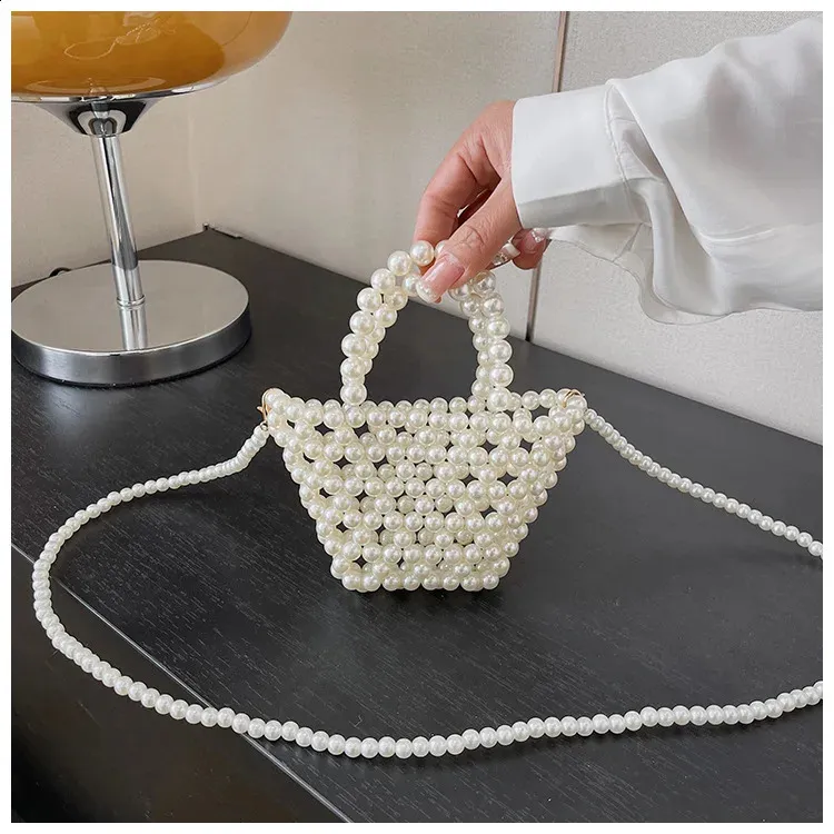 Handmade Beaded Mini Pearl Bag - Vintage Style Clutch, Perfect for ...