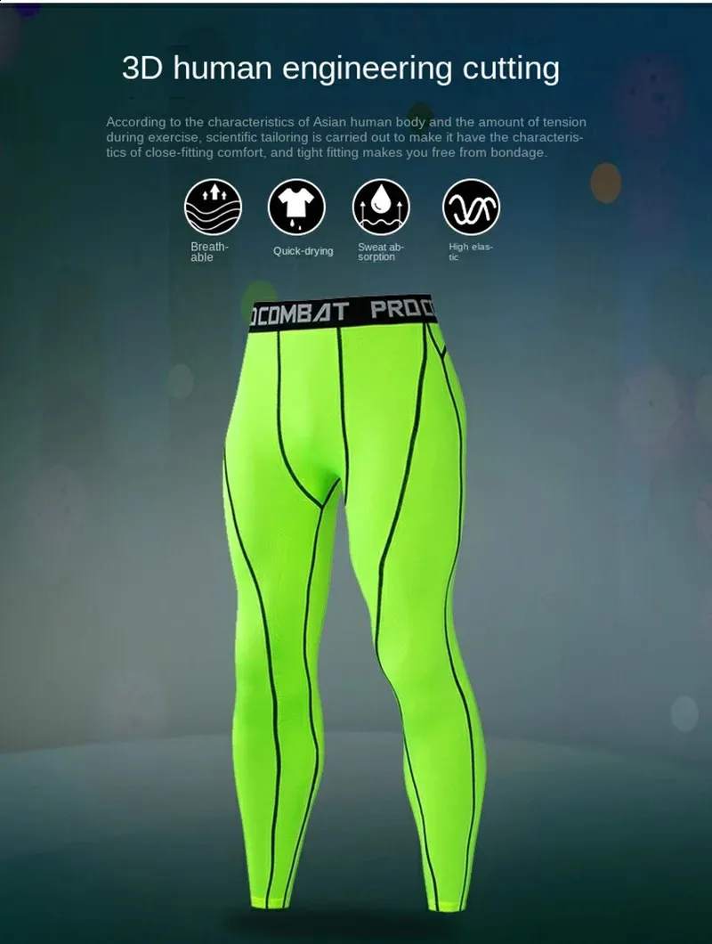 Men's Compression Pants: Quick Dry Workout Leggings for Running ...