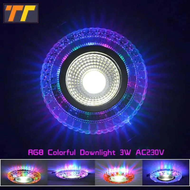 RGB LED Ceiling Lamps COB LED Downlight 5W & 10W, Rainbow Magic Color ...