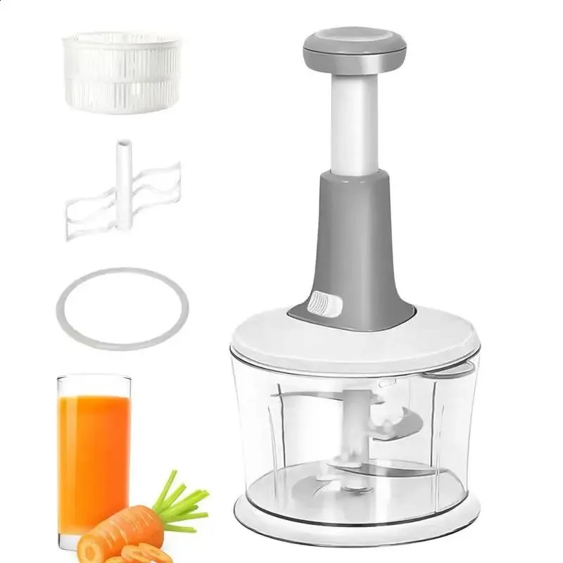 Vegetable Chopper Manual Rotate Food Processor Versatile Kitchen Slicer ...