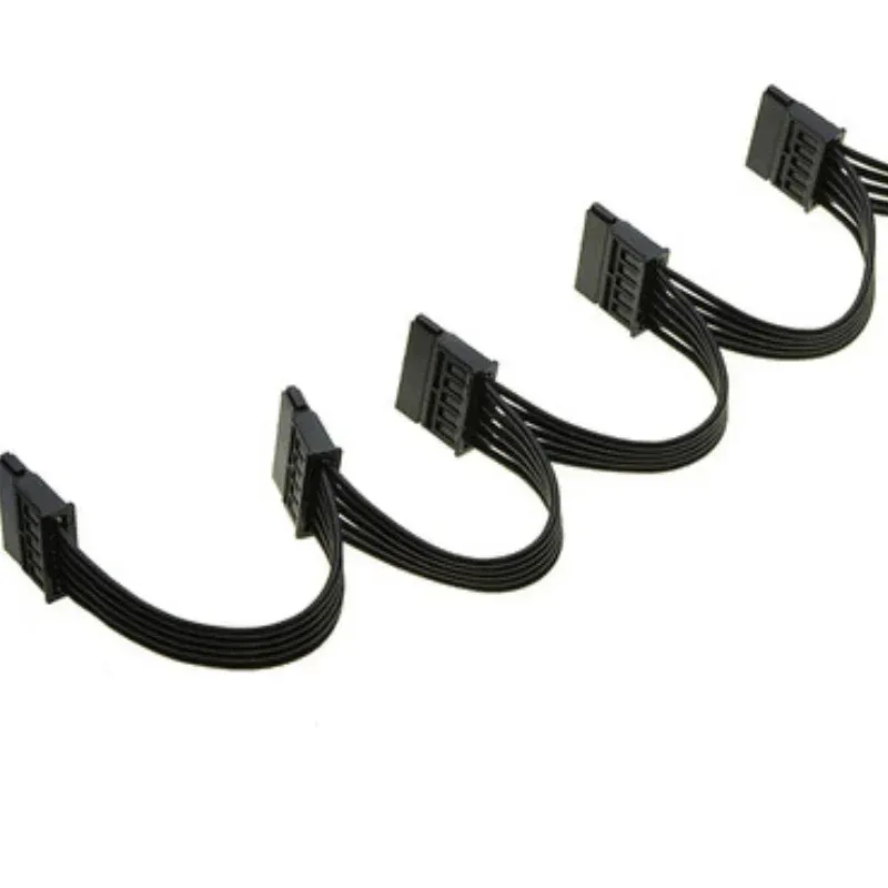 30 Inch SATA sata power cable - 4 Pin Male to 15 Pin Female 1-to-5 Cord ...