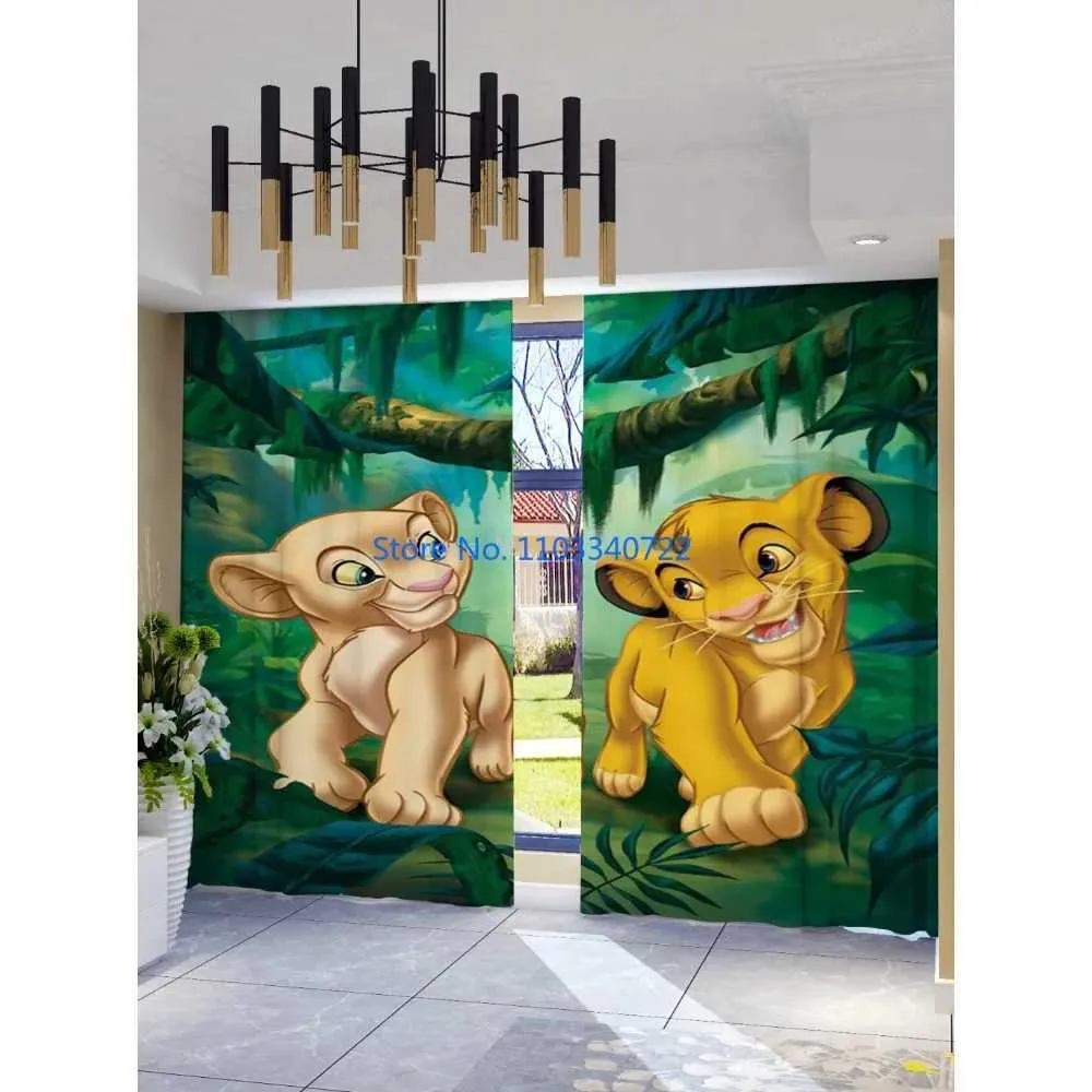 Simba The Lion King Brother 3D Printed Cartoon Blackout Window ...