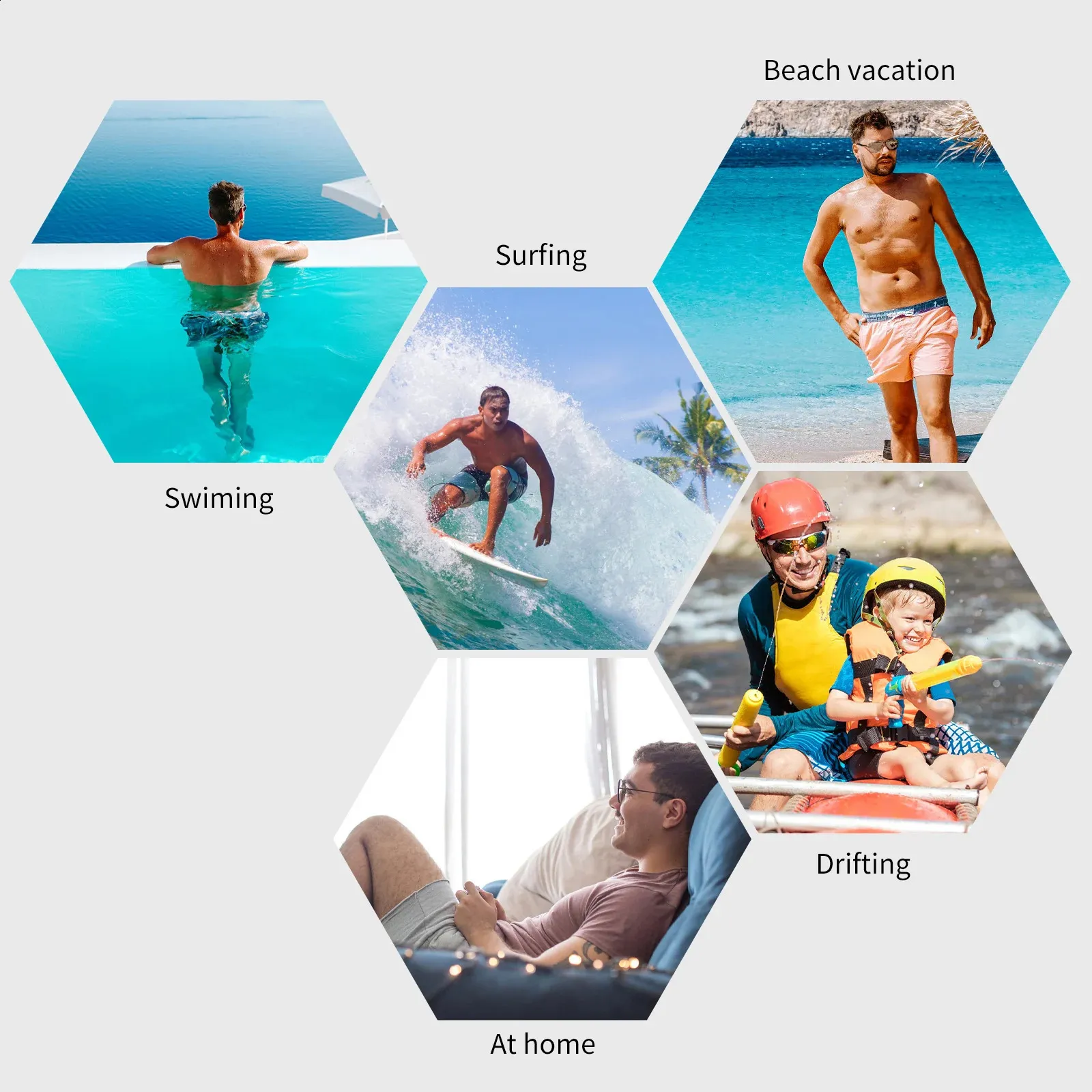 Men's Quick Dry Swim Trunks: Palm Tree Board Shorts with Pockets - Shop ...