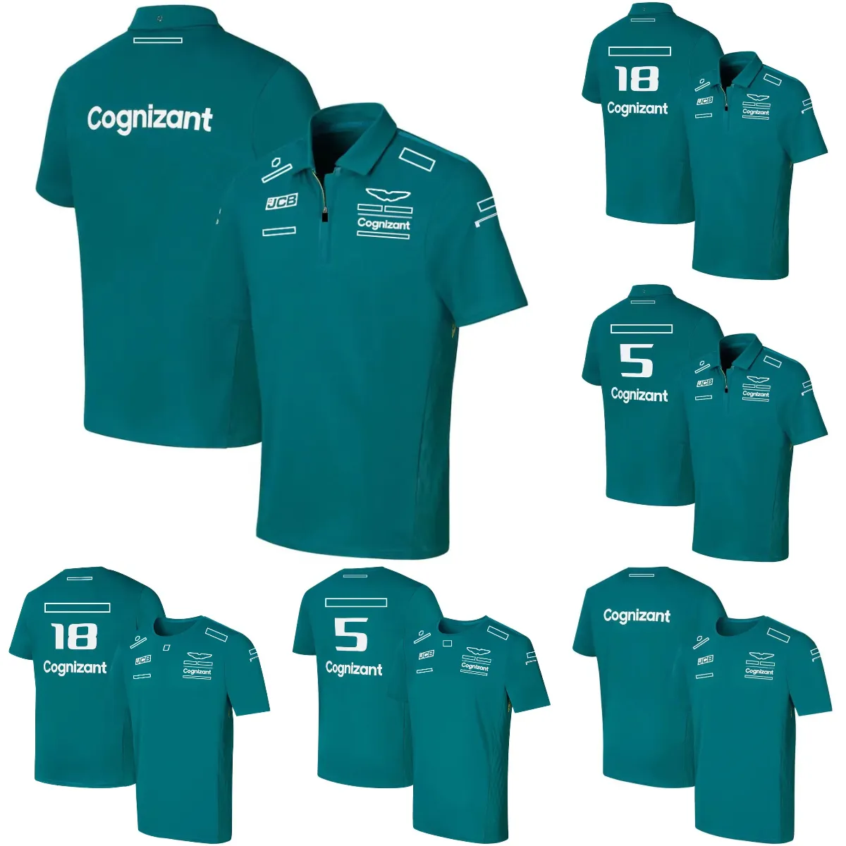 F1 Formula 1 Team Polo Shirts Driver Casual Quick Drying Racing T Shirt ...
