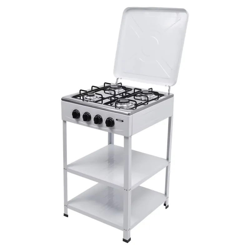 4 Burner Commercial Restaurant Kitchen Chef Stove Set With Cover For ...