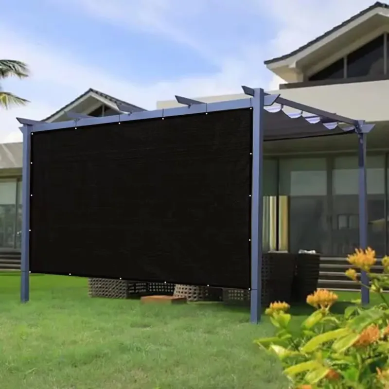 6x10 Black Pergola Shade Cover - Heavy Duty Patio Shade Panel with ...