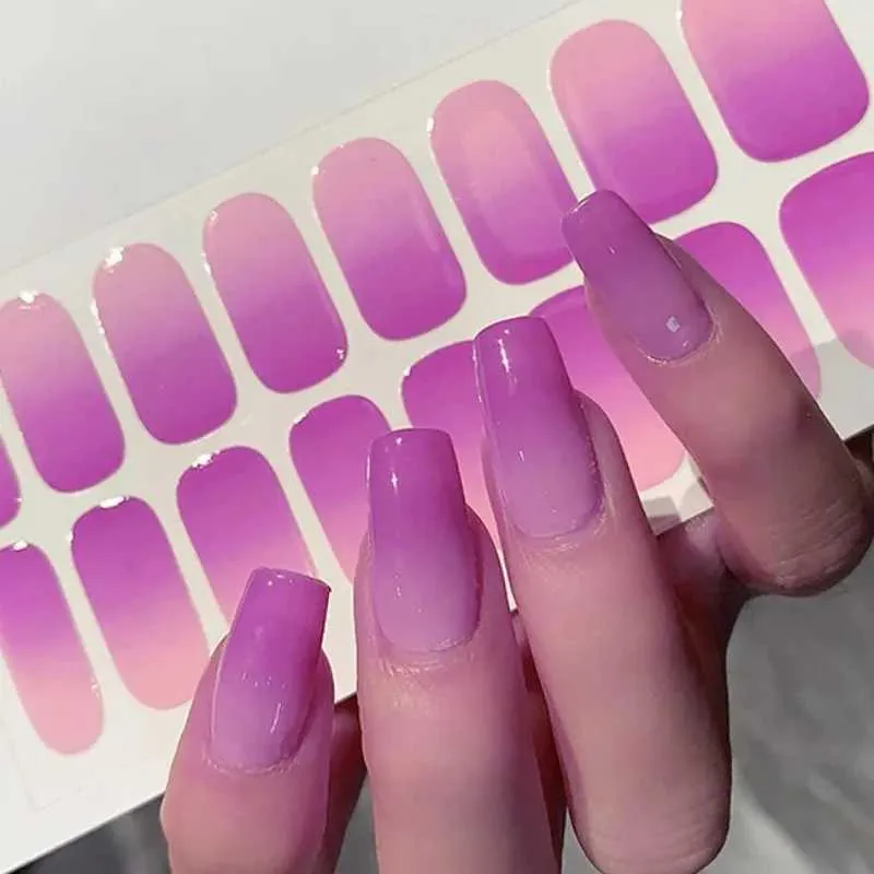 UV Semi Curing Gel Nail Stickers 5D Solid Color... From Flies_like_gold ...