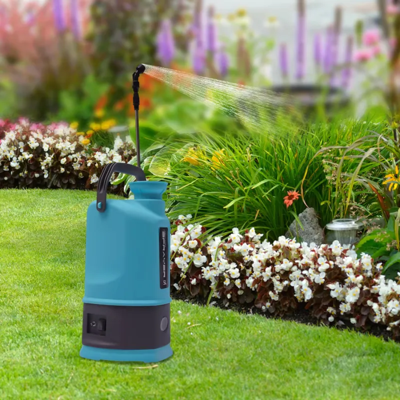 32 Gallon Battery Powered Garden Sprayer - 5L Electric Sprayer with ...