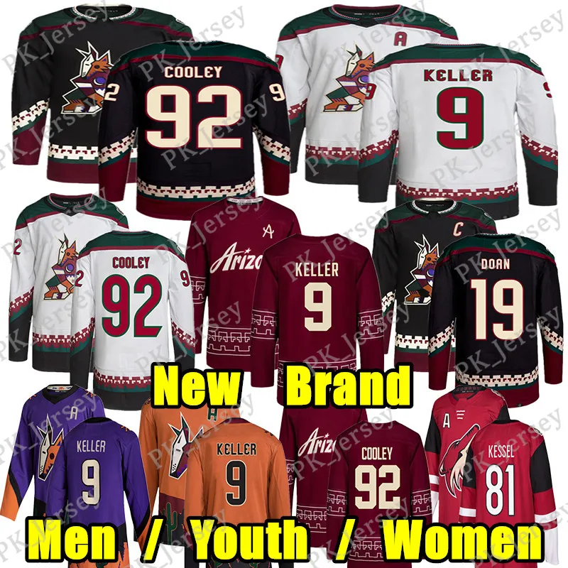 #92 Logan Cooley New Brand Hockey Jersey #9 Clayton Keller Mikhail ...