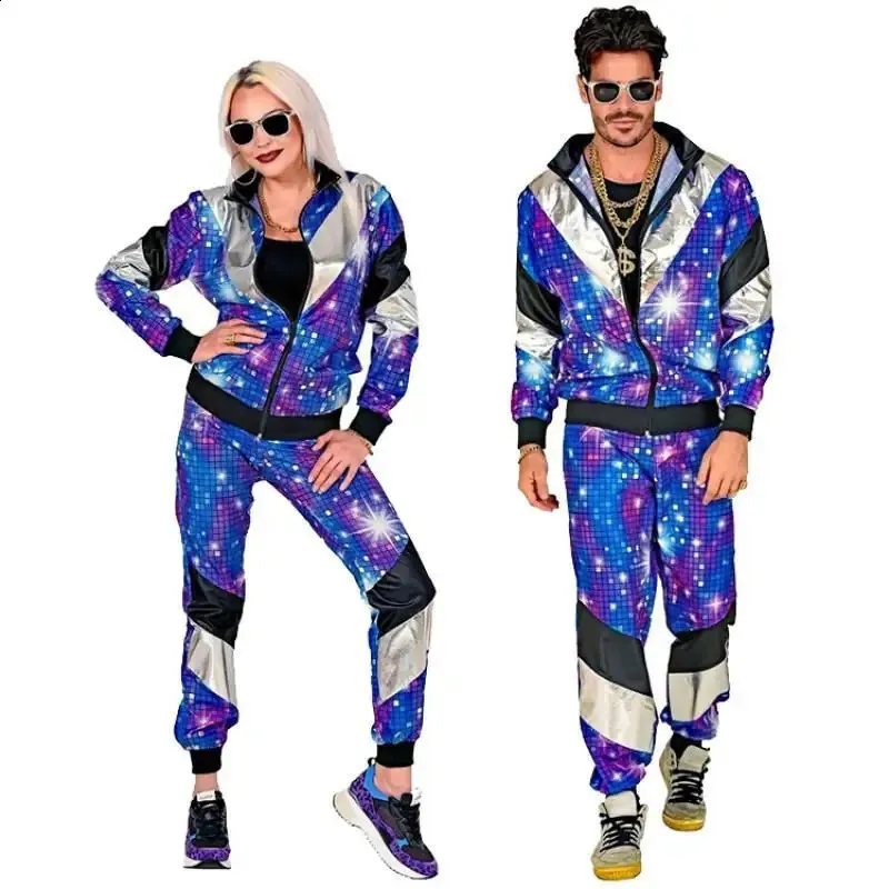 70s And 80s Disco Retro Hip Hop Role Playing Costumes For Couples ...